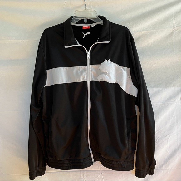 Puma | Jackets & Coats | Puma Classic Black And White Vintage Track ...